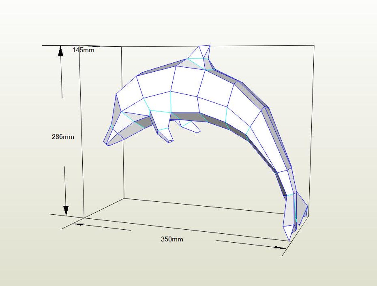 Dolphin, Papercraft Animals, Papercraft Pdf, Paper Sculpture, Dolphin ...