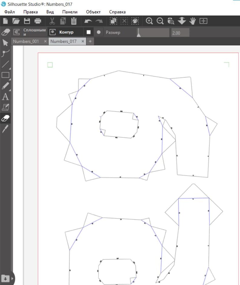 Papercraft Number ”3” | SVG, PDF, DXF Files for Cutting Machines | Diy ...
