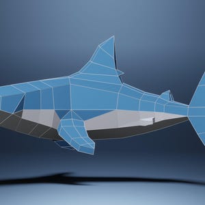 Shark Papercraft Model DIY, PDF,SVG, Download and Make Your Own ...