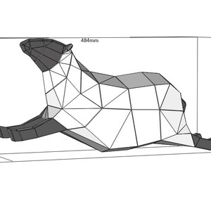 Papercraft Sheep X3 | Decor 3D Model | Sheep Animal Model | DXF, SVG ...