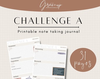Classical Conversations Challenge B Note Taking Journal - Etsy