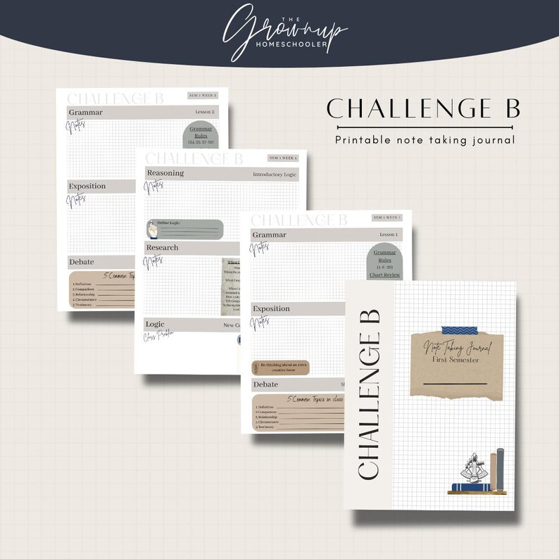 Classical Conversations Challenge B Note Taking Journal - Etsy