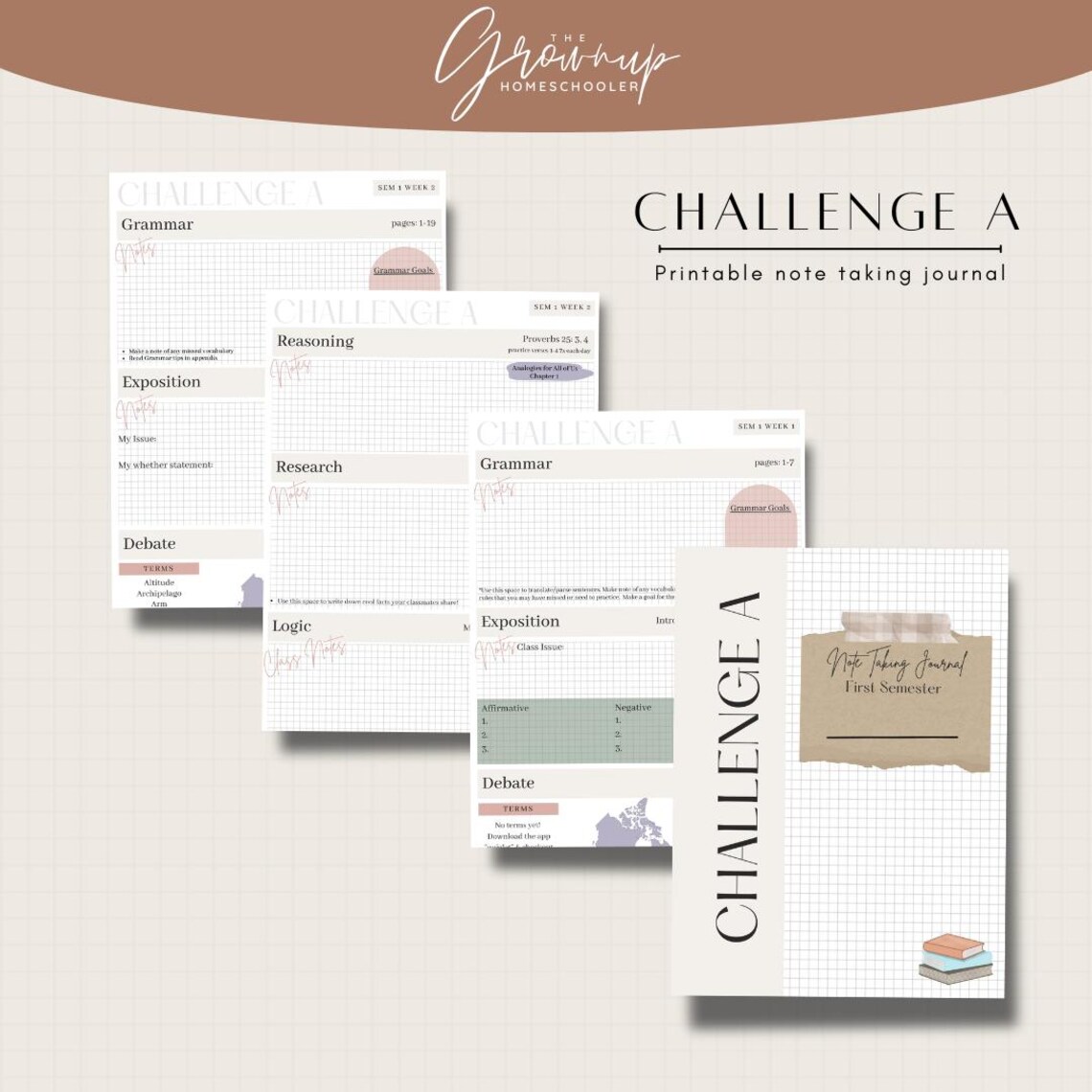 Classical Conversations Challenge A Note Taking Journal - Etsy