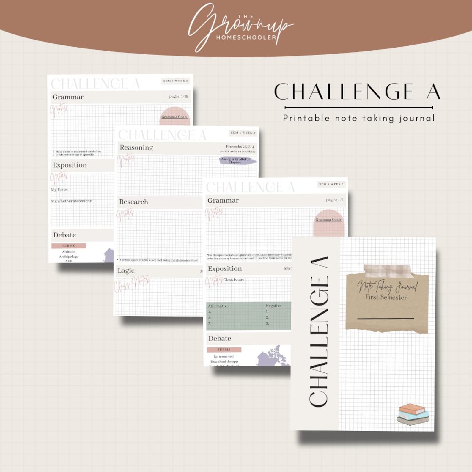 Classical Conversations Challenge A Note Taking Journal - Etsy