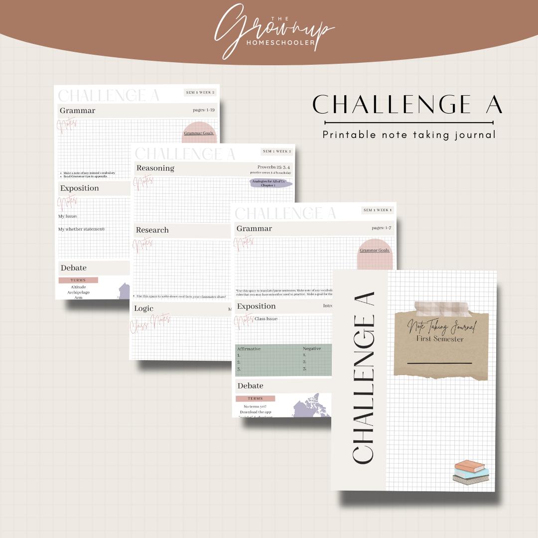 Classical Conversations Challenge A Note Taking Journal - Etsy