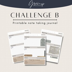 Classical Conversations Challenge B Note Taking Journal - Etsy