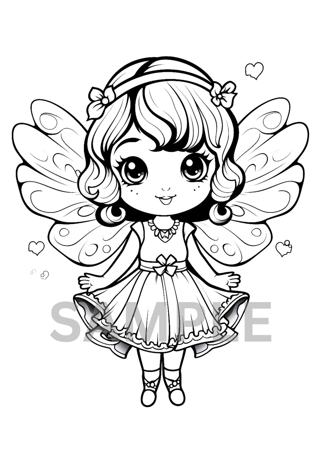 Cute Baby Fairy Coloring Pages Princess Activity Fun Coloring Activity ...