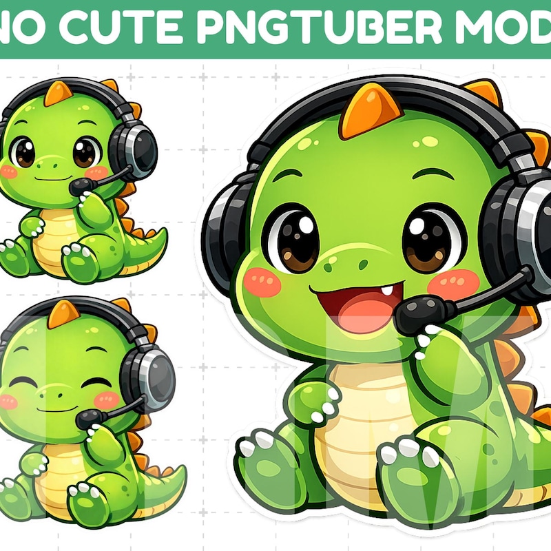 Dinosaur Chibi Art - Etsy