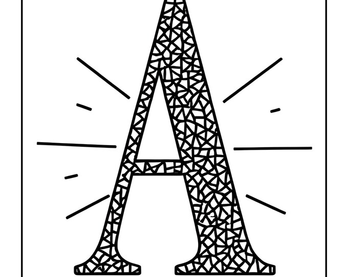 KDP Alphabet A-Z & Numbers 0-9 Mandalas Coloring Pages Sheets PDF ABC ...