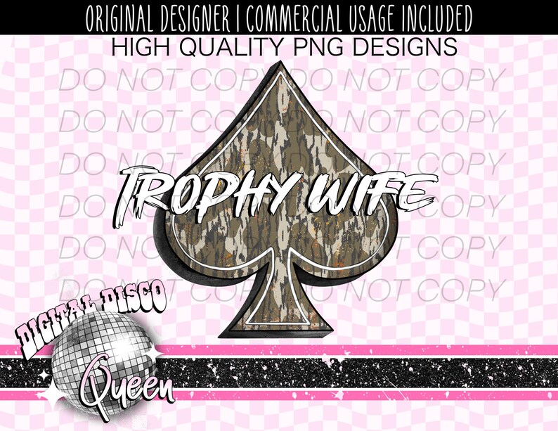 Trophy Wife Camo Designs Wife PNG - Etsy