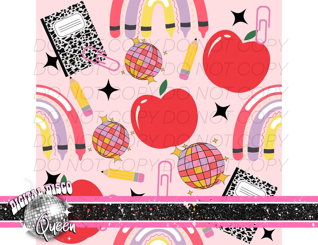 Teacher Seamless Pattern | Trendy Design - Etsy