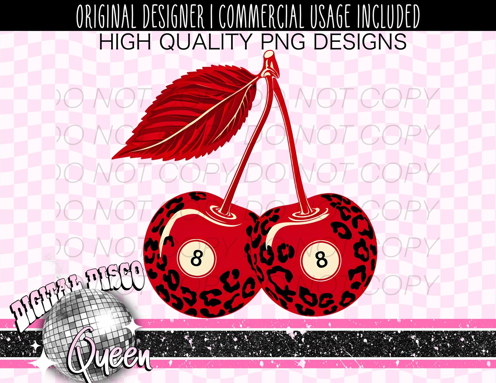 Leopard Cherries | Western Trendy PNG - Etsy