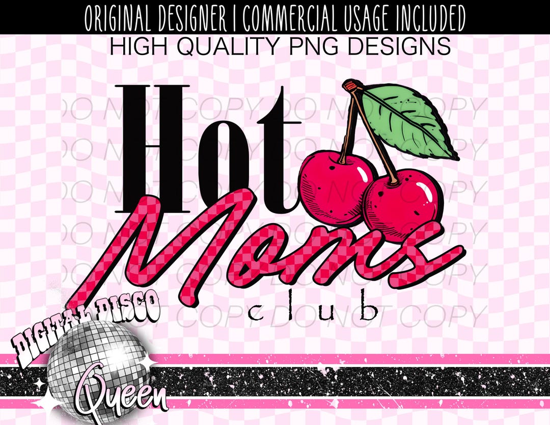 Hot Moms Club PNG | Cute Trendy Mom PNG - Etsy