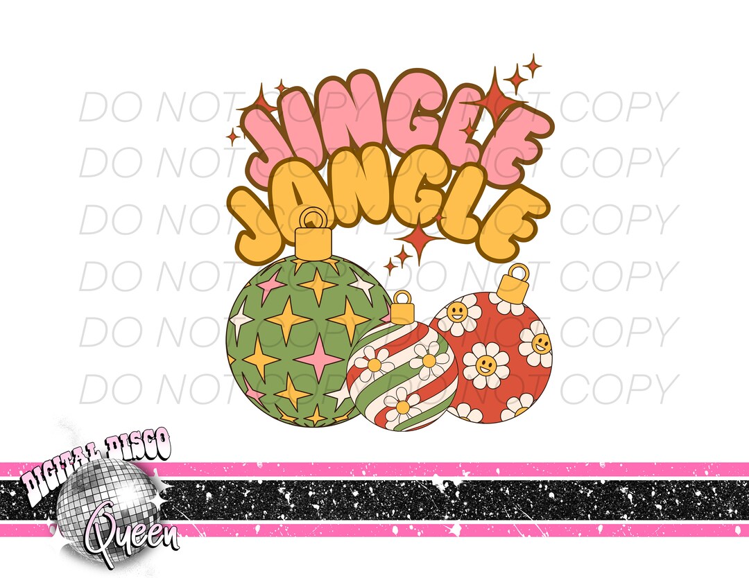 Jingle Jangle PNG Christmas Design Trendy Christmas PNG - Etsy