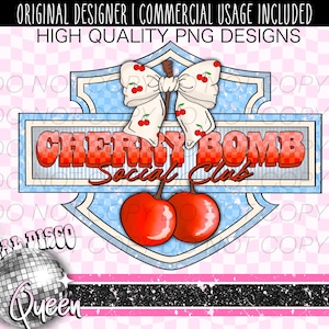 Vintage Cherry Bomb PNG - Etsy