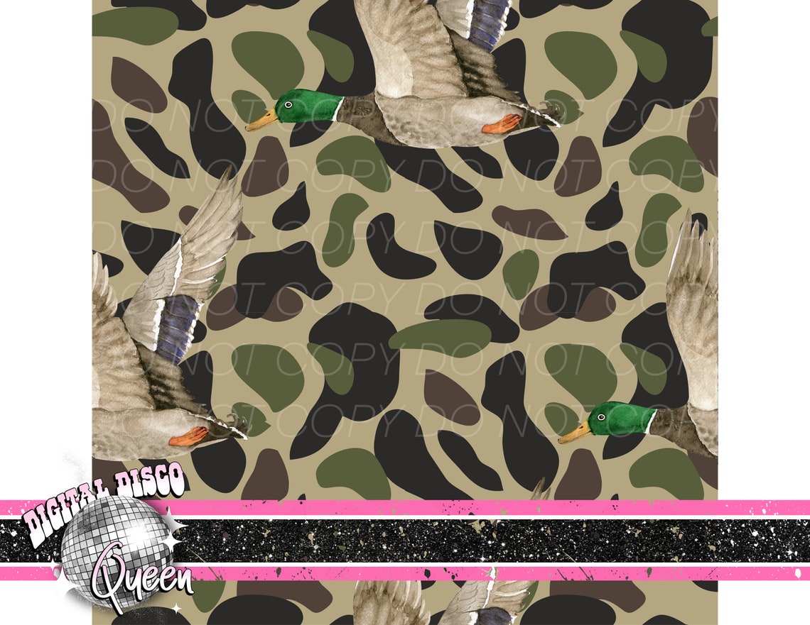 Duck Camo Seamless Pattern | PNG Design - Etsy