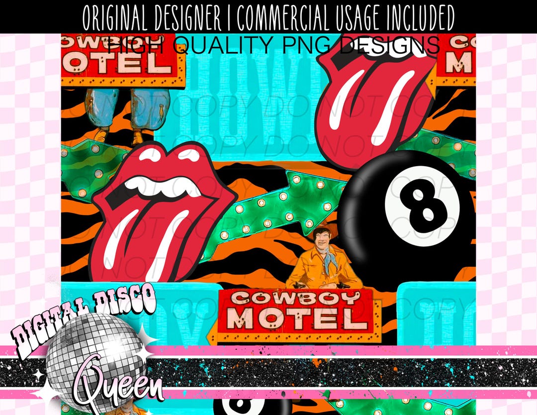 Cowboy Motel Western Seamless Pattern - Etsy