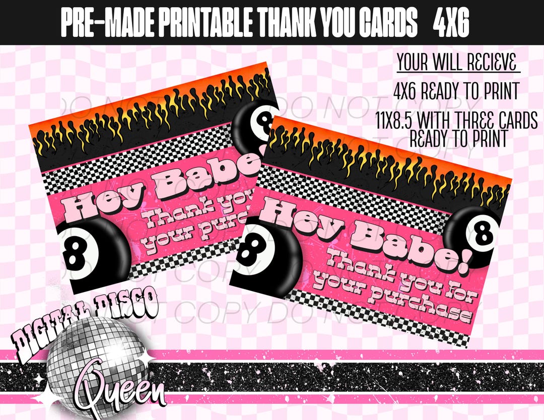 Printable Thank You Card Inserts | Yallternative Thank You Cards ...
