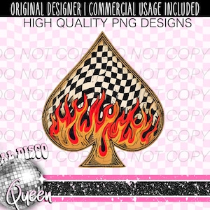 Western PNG | Checkered Spade | Yallternative PNG - Etsy