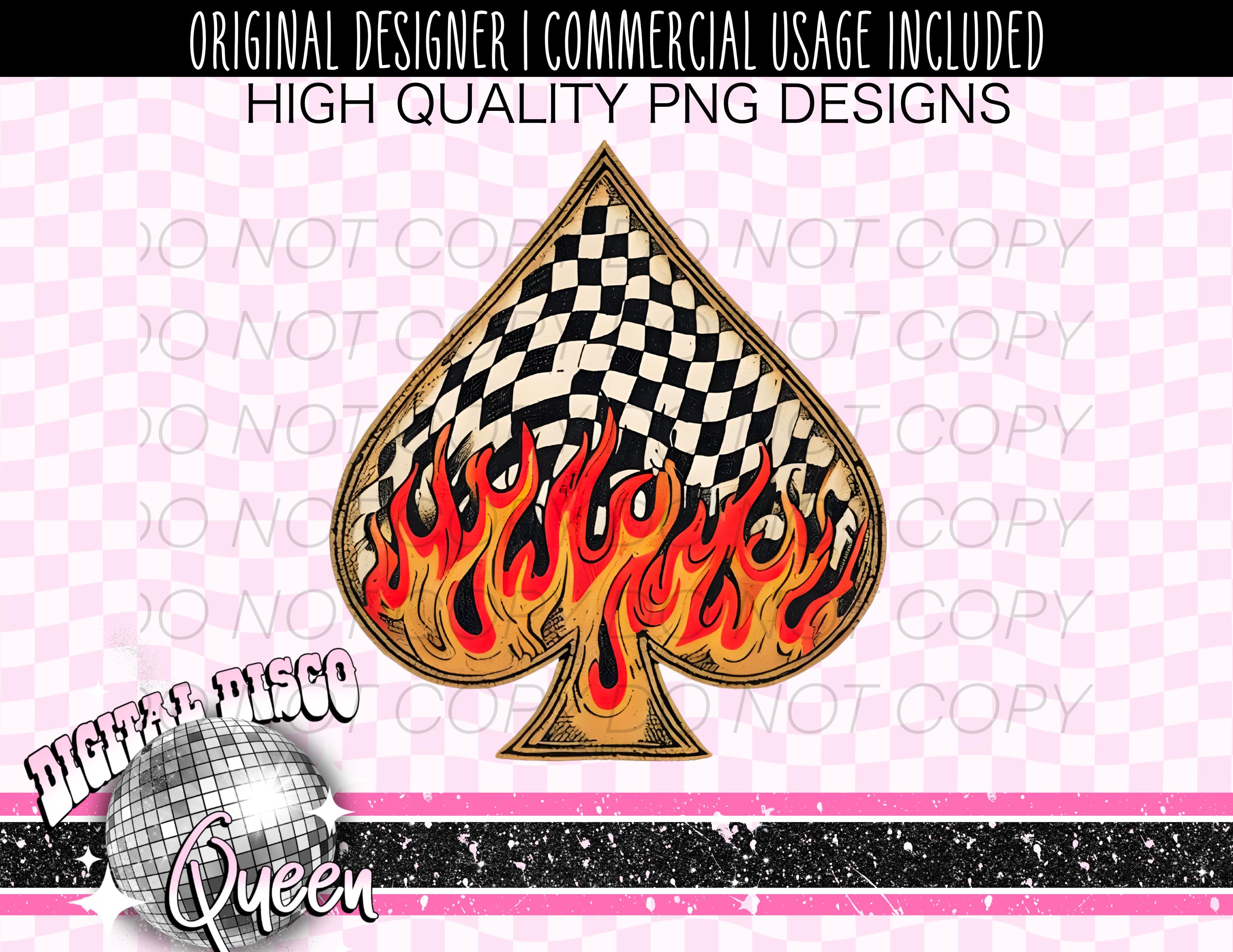 Western PNG | Checkered Spade | Yallternative PNG - Etsy