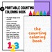 Printable Counting Coloring Book | Printable Coloring Pages - Etsy