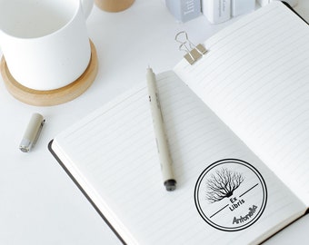 LIBRARY STAMP BLACK Ink Pad, Book Stamp, Custom Library Stamp, Library ...