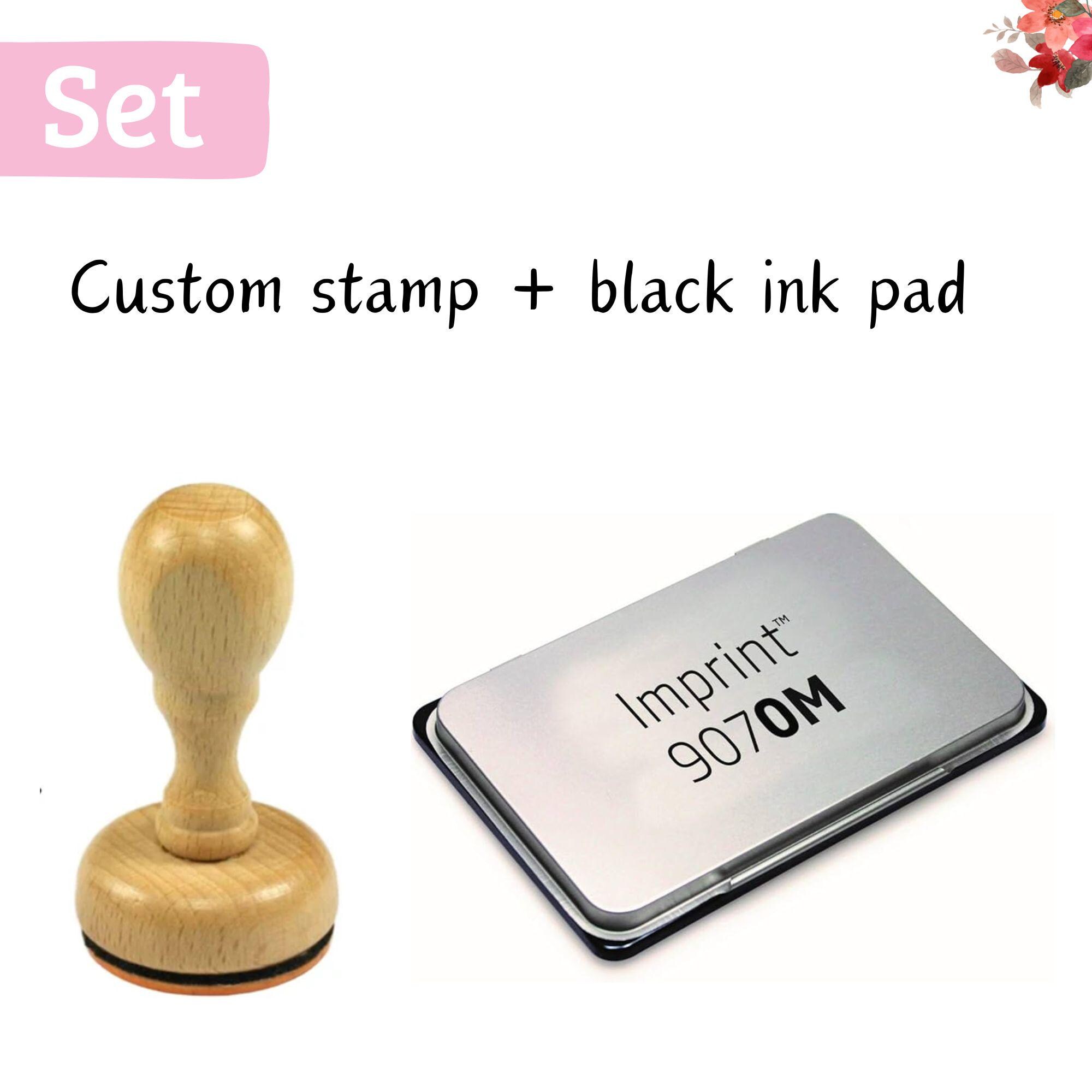 LIBRARY STAMP BLACK Ink Pad, Book Stamp, Custom Library Stamp, Library ...