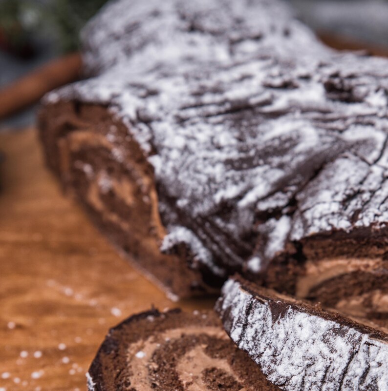 Bûche De Noël French Chrismas Cake Chocolate Yule Log Download Digital ...