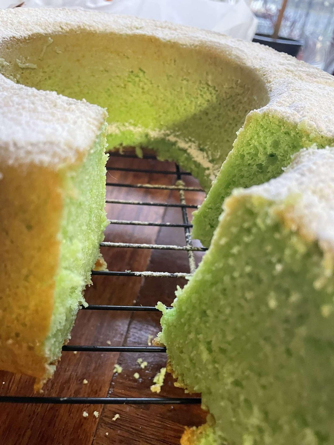 Southeast Asian Fresh Pandan Chiffon Cake Large, Thai Singapore ...
