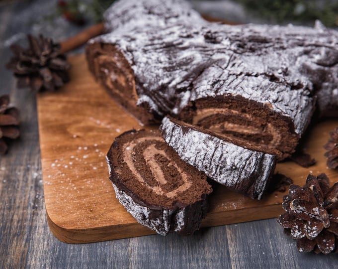 Brownie Yule Log - Etsy UK