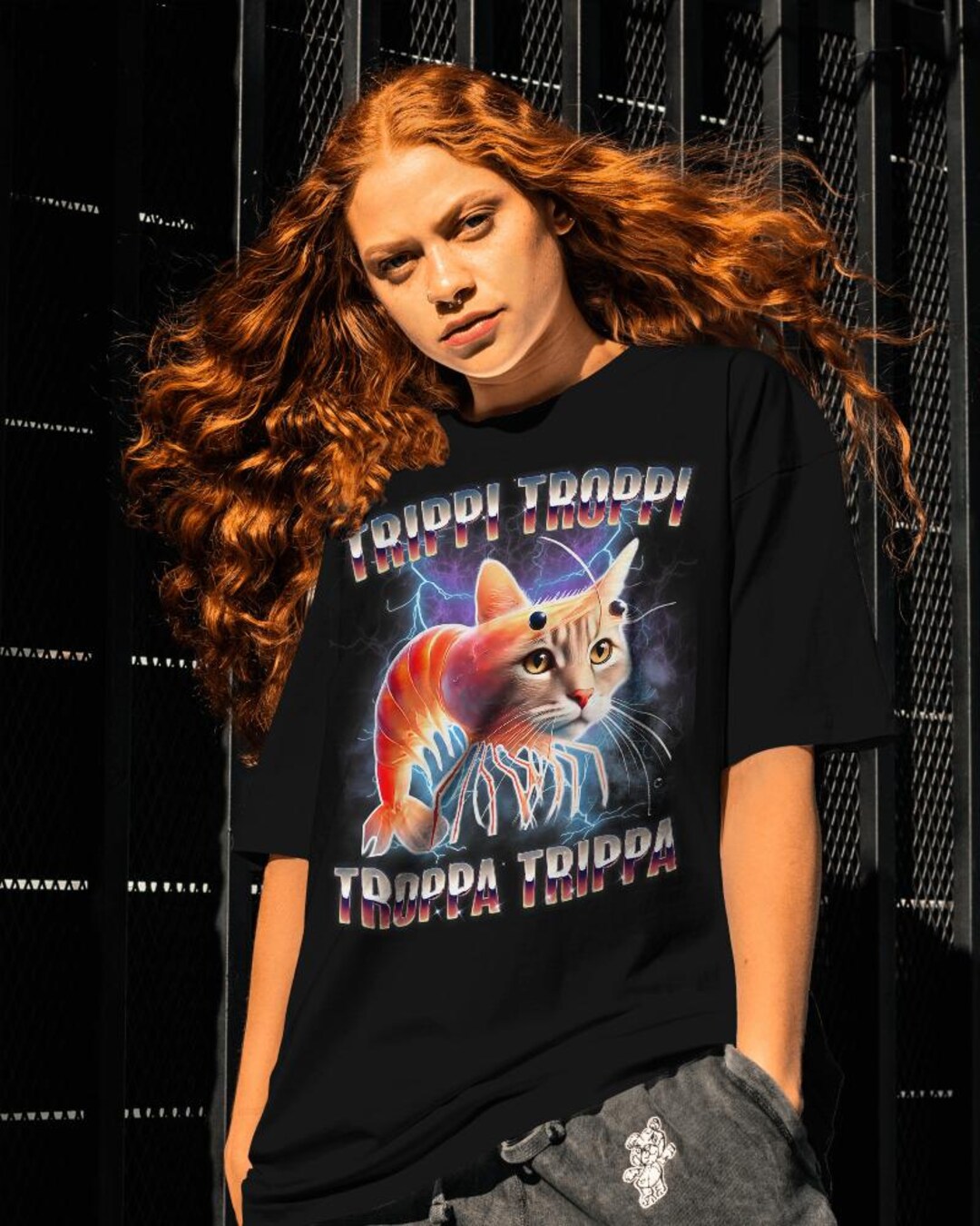 Trippi Troppi Cat Shrimp Meme Shirt: Funny Italian Brainrot Memes Tees ...