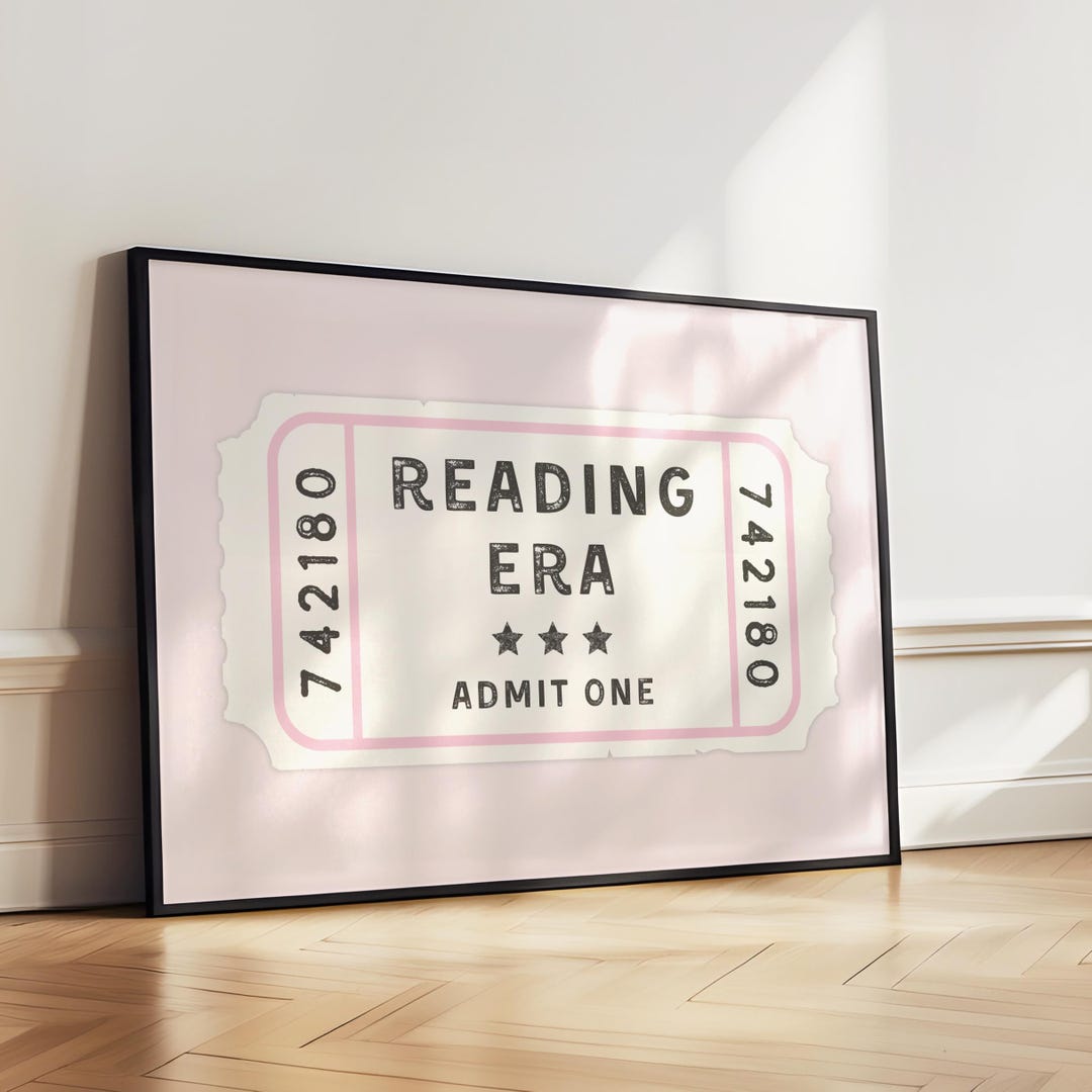Reading Era Ticket Wall Art Landscape Print - Family Horizontal Poster ...