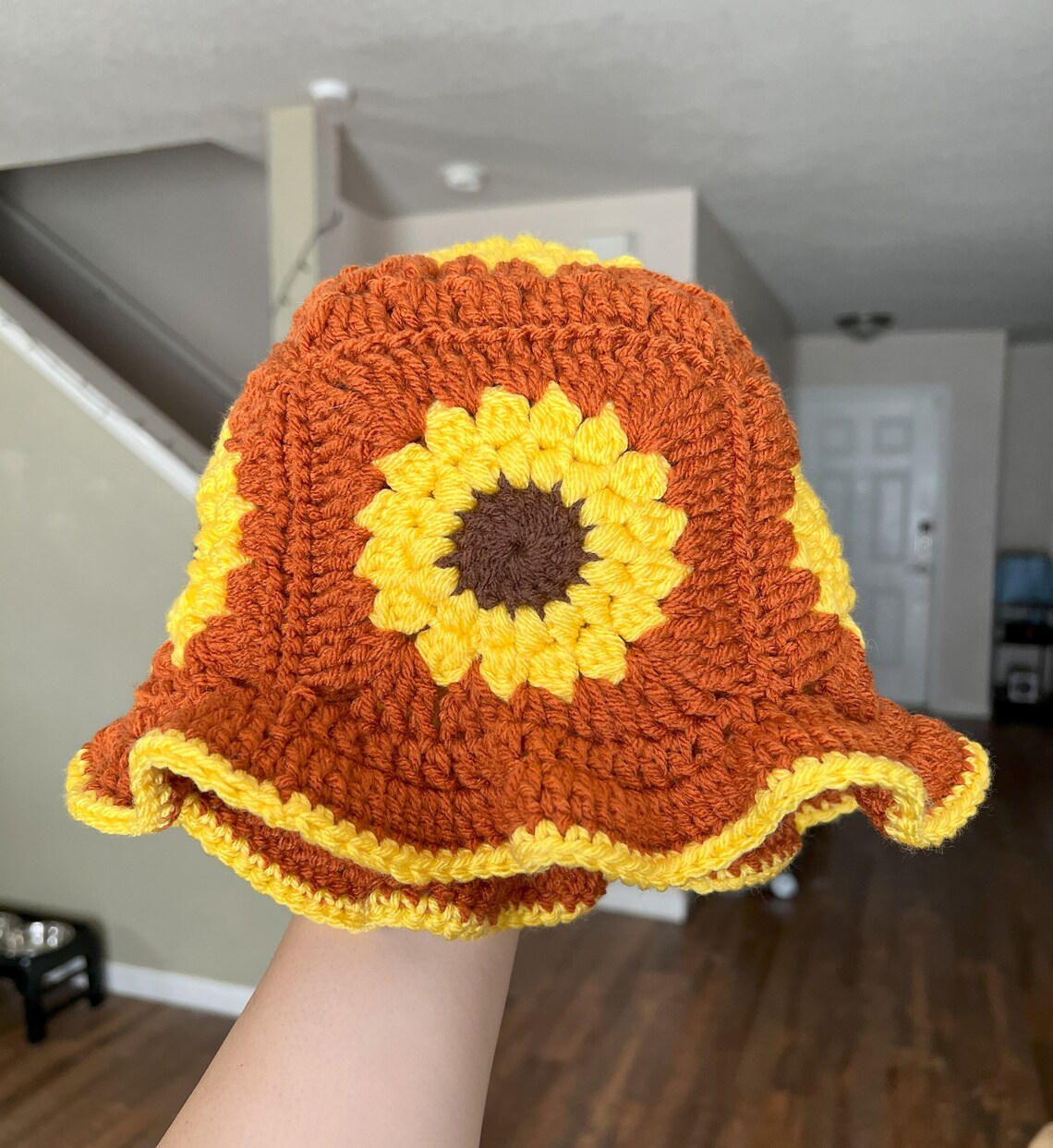 Crochet Sunflower Hat - Etsy