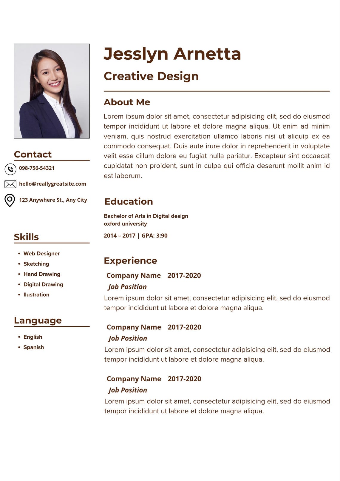 Cv Profesional, Cv, Curriculum Vitae, Cv Ats, Creative Design Cv, Cv ...