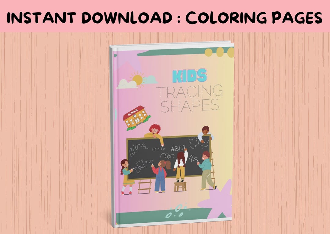 Coloring Book and Tracing Shapes, for Little Ones, Toodler Books, 50 ...