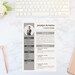 CV Template: 1 Page Resume With Photo, Editable in Canva, Simple and ...