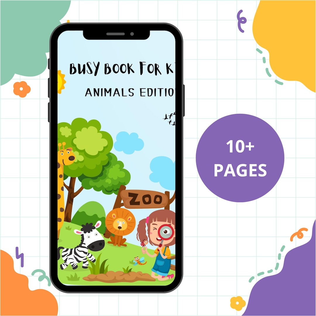 Busy Book, Printable Book for Kids, Toodler Learning, Activity Book ...