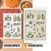 Cactus and Succulents Stickers Printable PNG A4 Size - Etsy