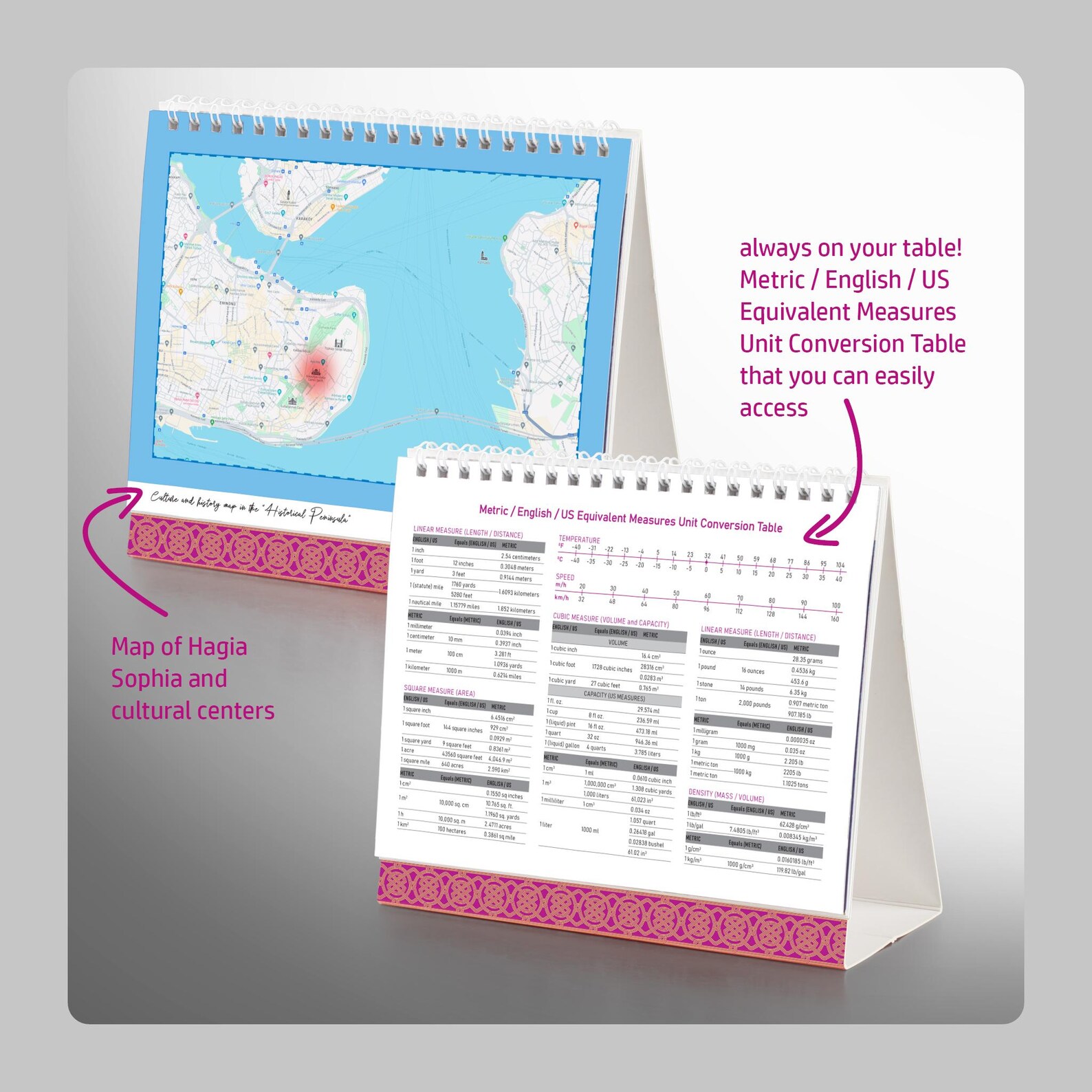 Hagia Sophia Template Desk Calendar 2025, Printable, 2025 Calendar ...