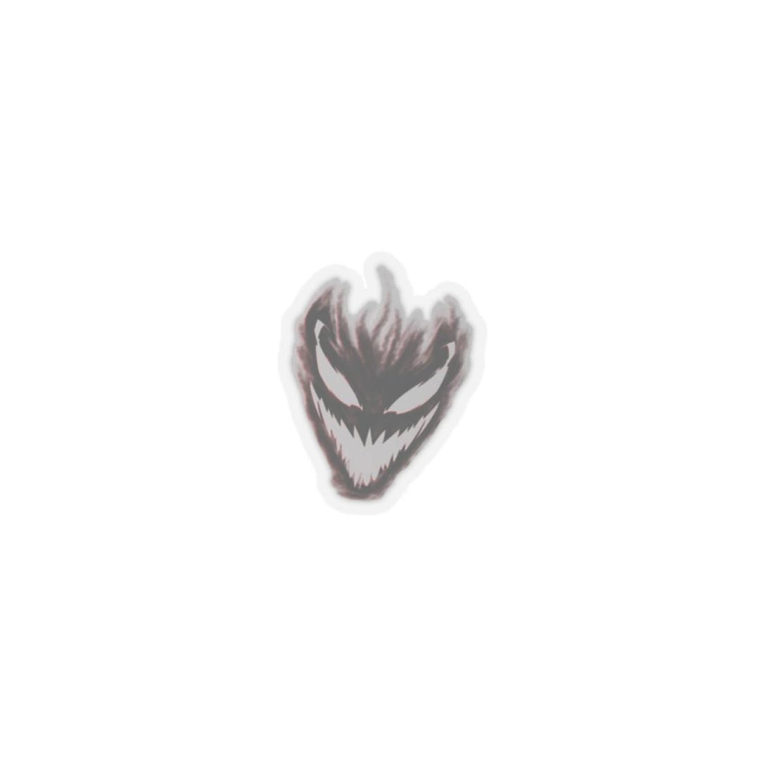 Devil Face Flame Eyes Venom Kiss-cut Stickers - Etsy