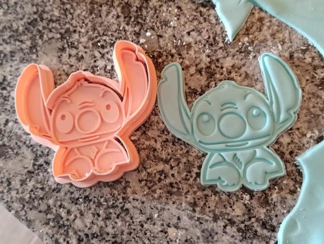 Stitch Cookie Cutter - Fondant Biscuits DIY Creative Baking Tool Disney ...