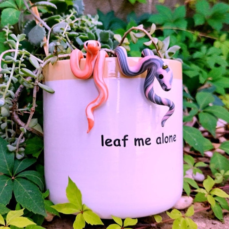 Snake Clay Pot - Etsy