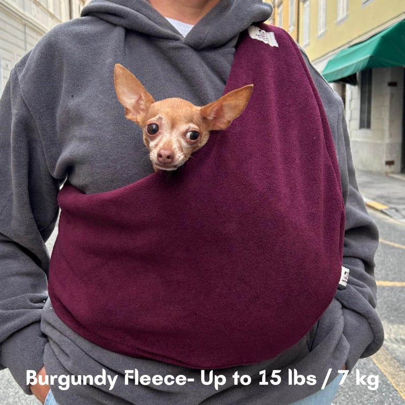 Dog Carrier Sling, Handmade Cotton Pet Sling for Small Dogs & Cats - Etsy