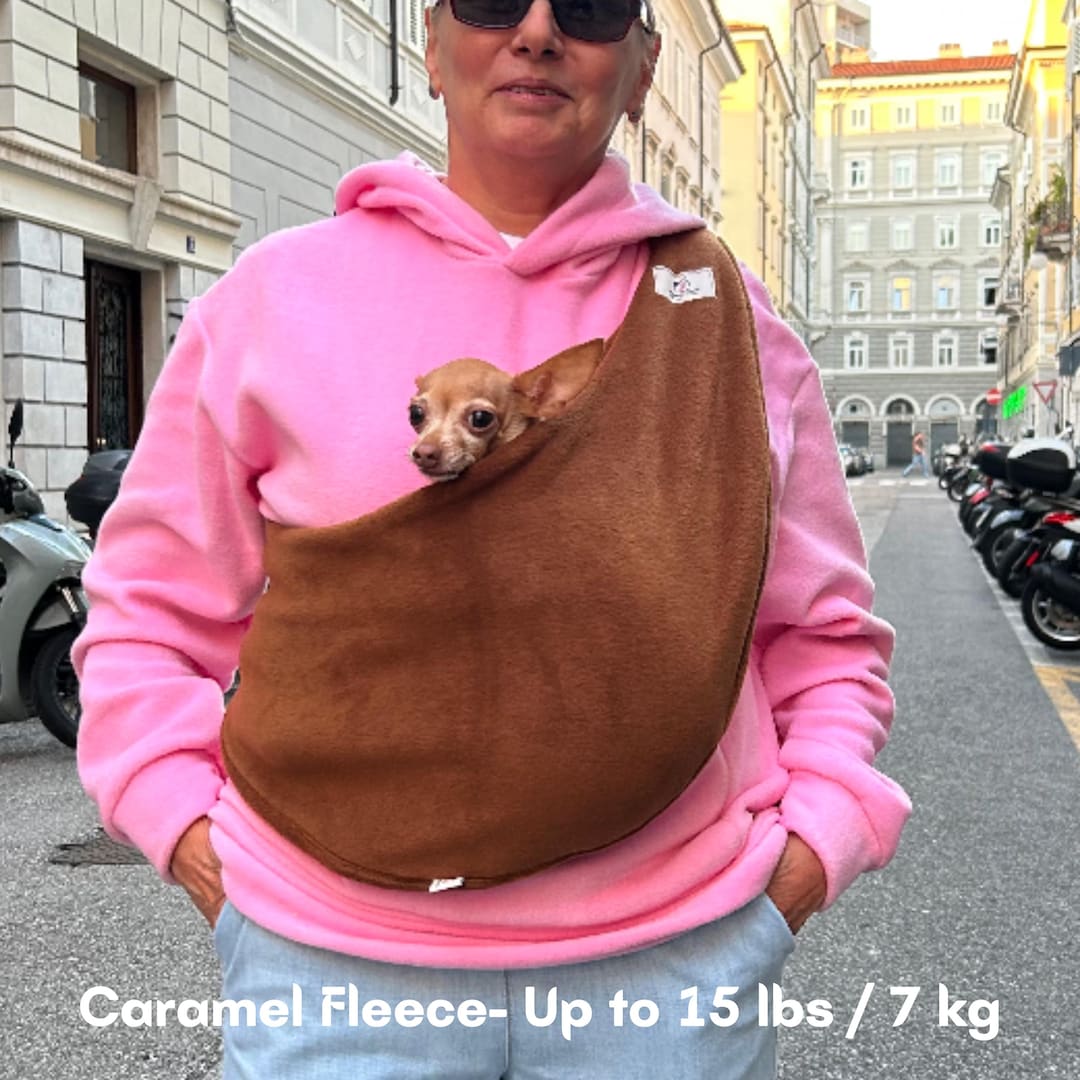 Handmade Fleece Pet Carrier Sling: Small Dog & Cat Travel - Etsy