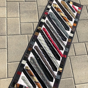 PDF Pattern Rectangular 8 Necktie Quilt Table Topper Runner - Etsy