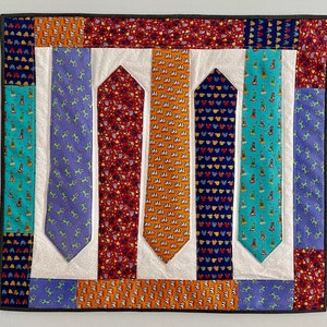 PDF Pattern 5 Necktie Memory Quilt Table Topper and Wall Hanging - Etsy