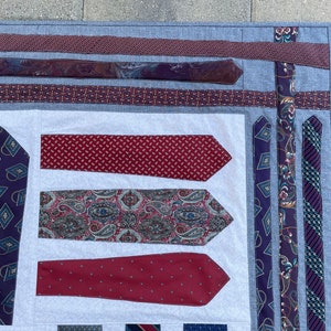 PDF Pattern Large Square 12 Necktie Memory Quilt - Etsy