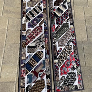 PDF Pattern Rectangular 8 Necktie Quilt Table Topper Runner - Etsy