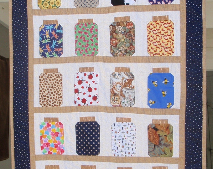 Bug Jar Quilt Not Your Traditional Prints - Etsy