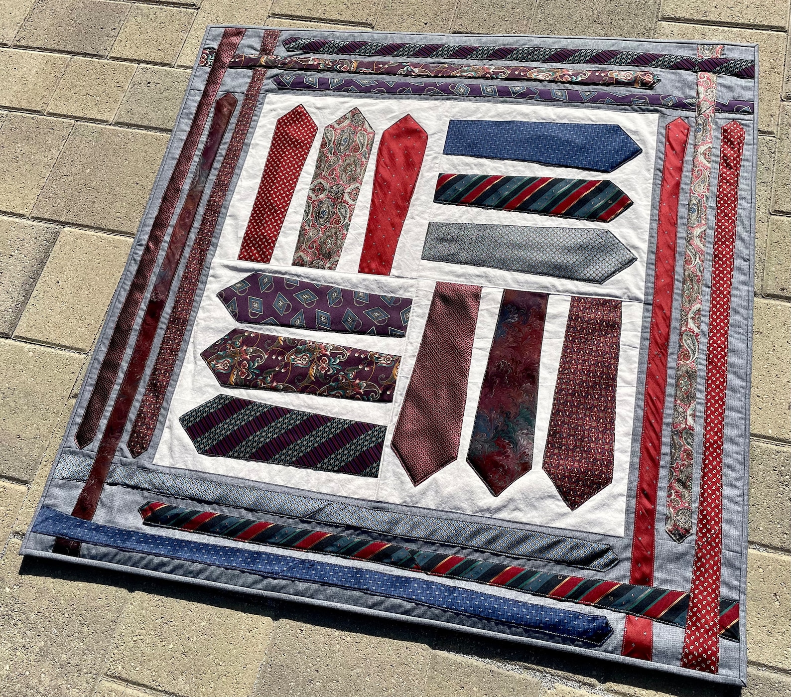 PDF Pattern Large Square 12 Necktie Memory Quilt - Etsy